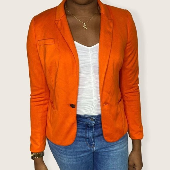 JCP | Jackets & Coats | Jcp Orange Blazer | Poshmark